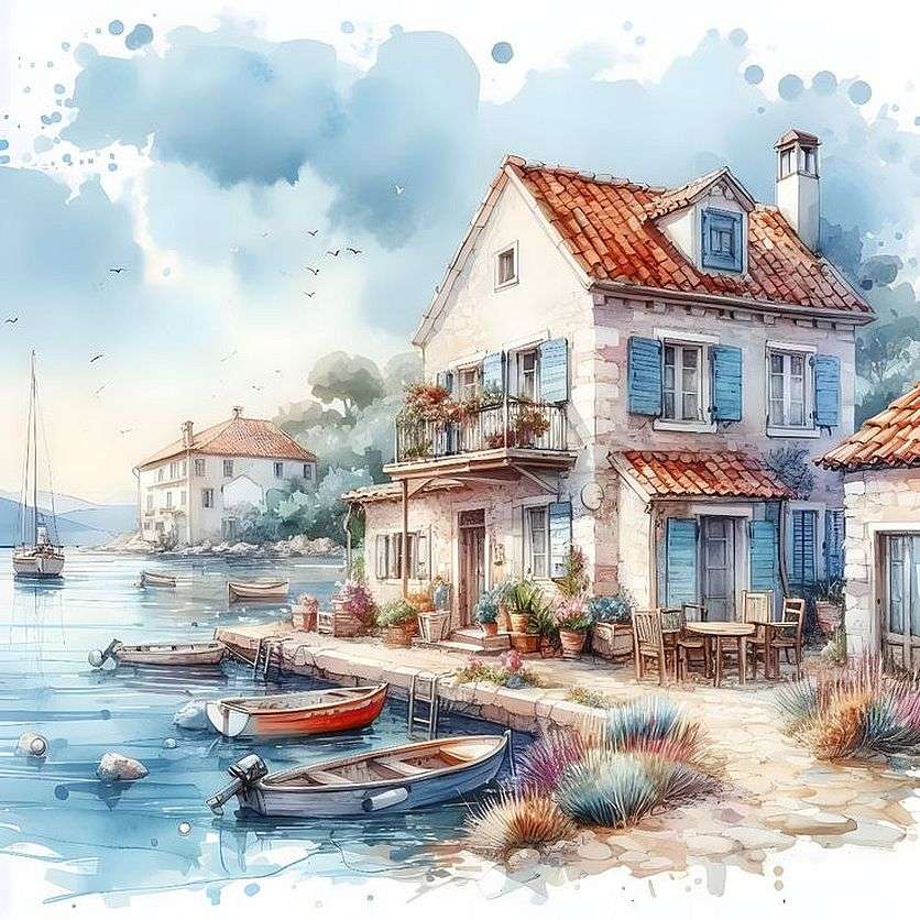 Запознайте се с мен където небето докосва морето онлайн пъзел