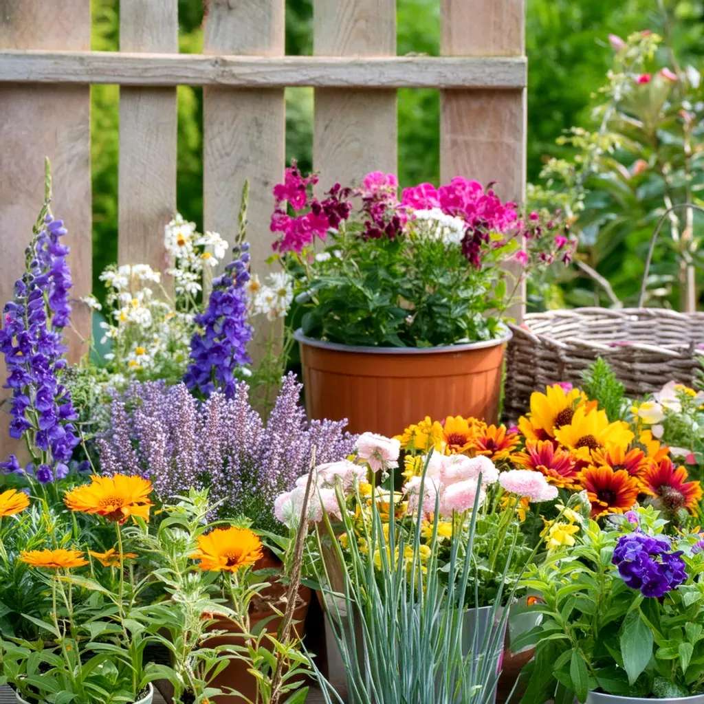 Blumen im Garten - Online-Puzzle