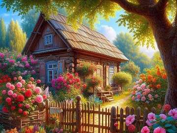 Beautiful serene scene - online puzzle
