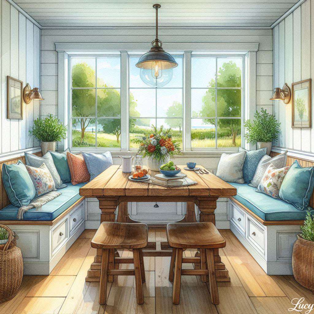 Кът за закуска на селска къща онлайн пъзел