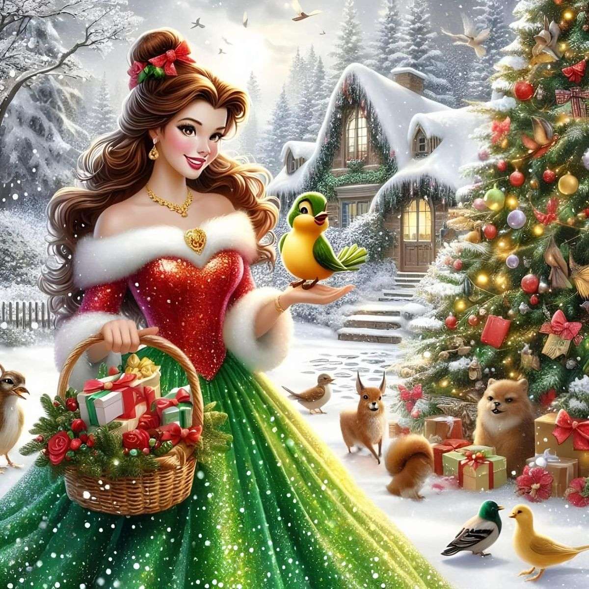 Hermosa Blancanieves - rompecabezas en línea