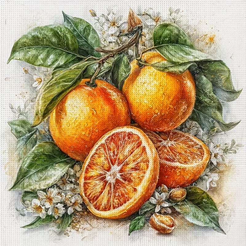 orange fruit - online puzzle