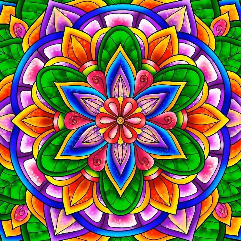 very expressive mandala - online puzzle