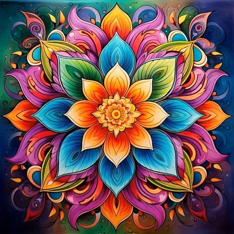 Colored mandala - online puzzle