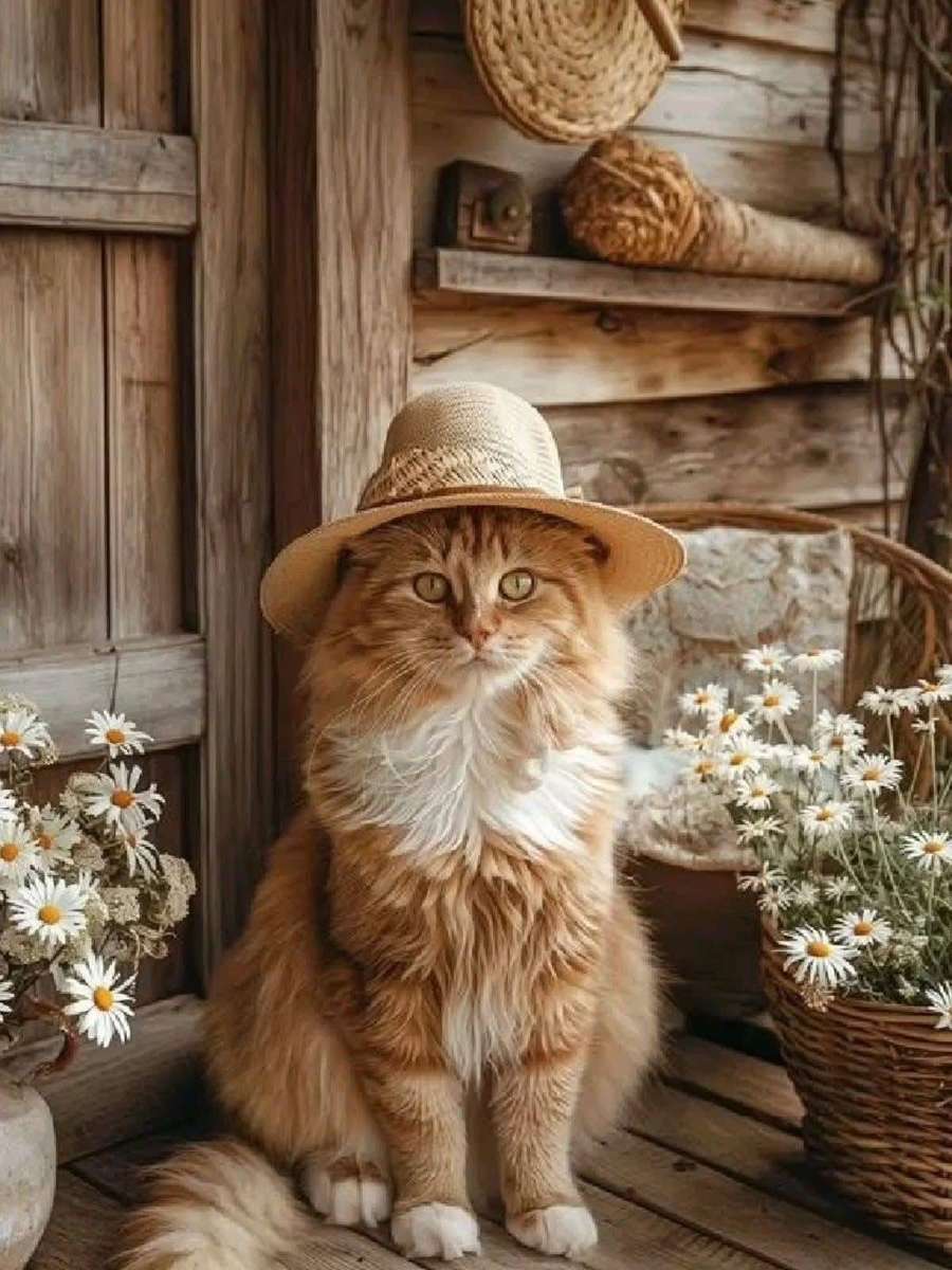 Country cat - online puzzle