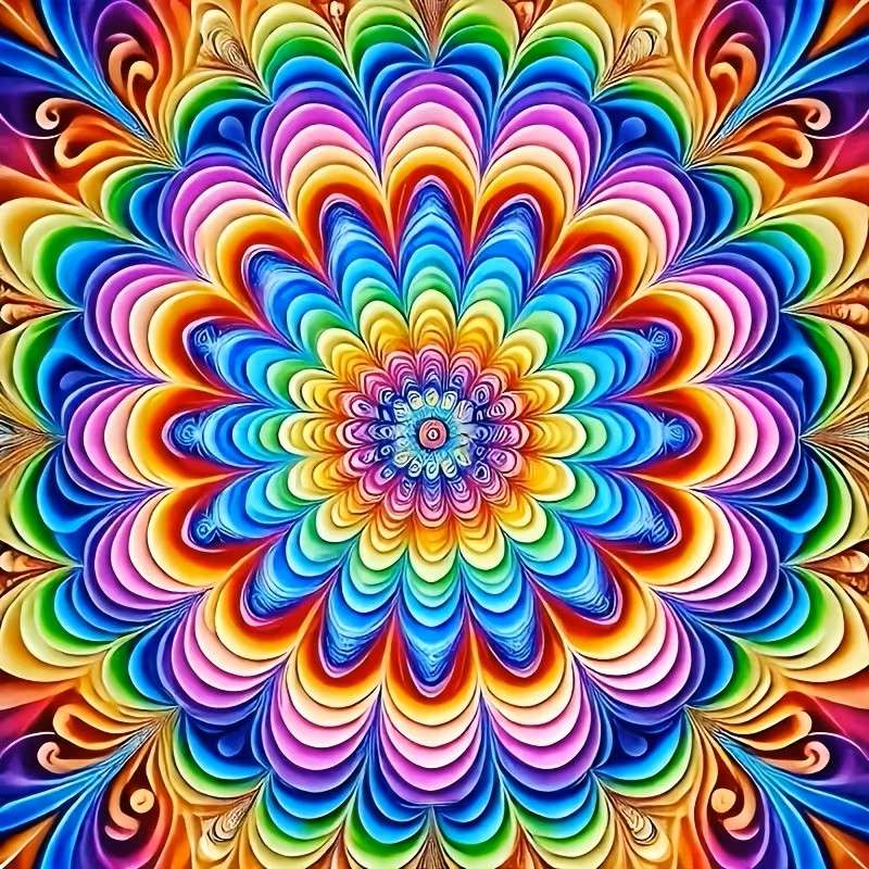 multicolored mandala - online puzzle