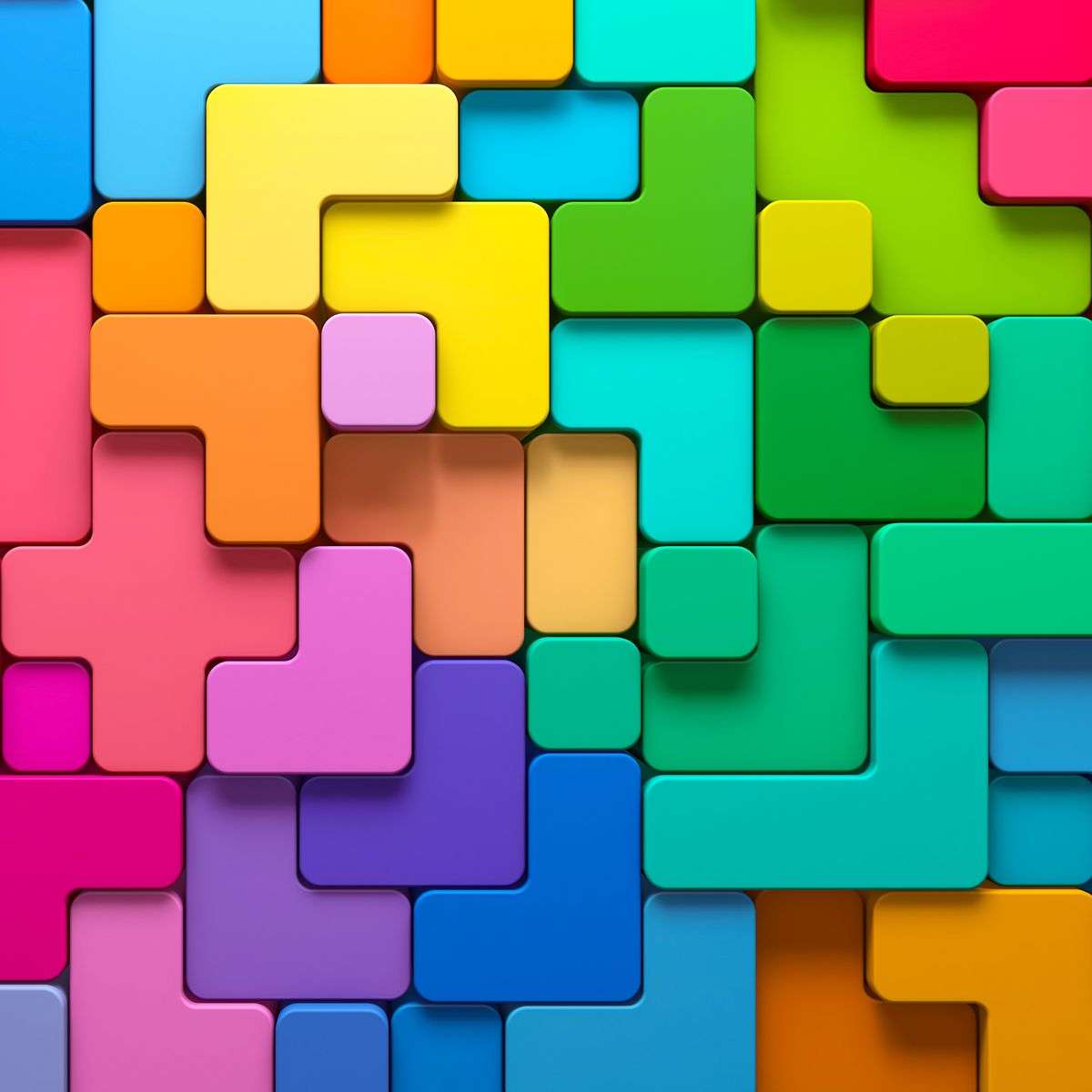 Colorful blocks - online puzzle