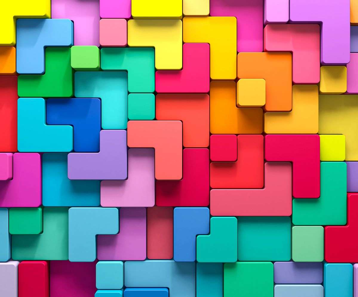 Colorful blocks - online puzzle