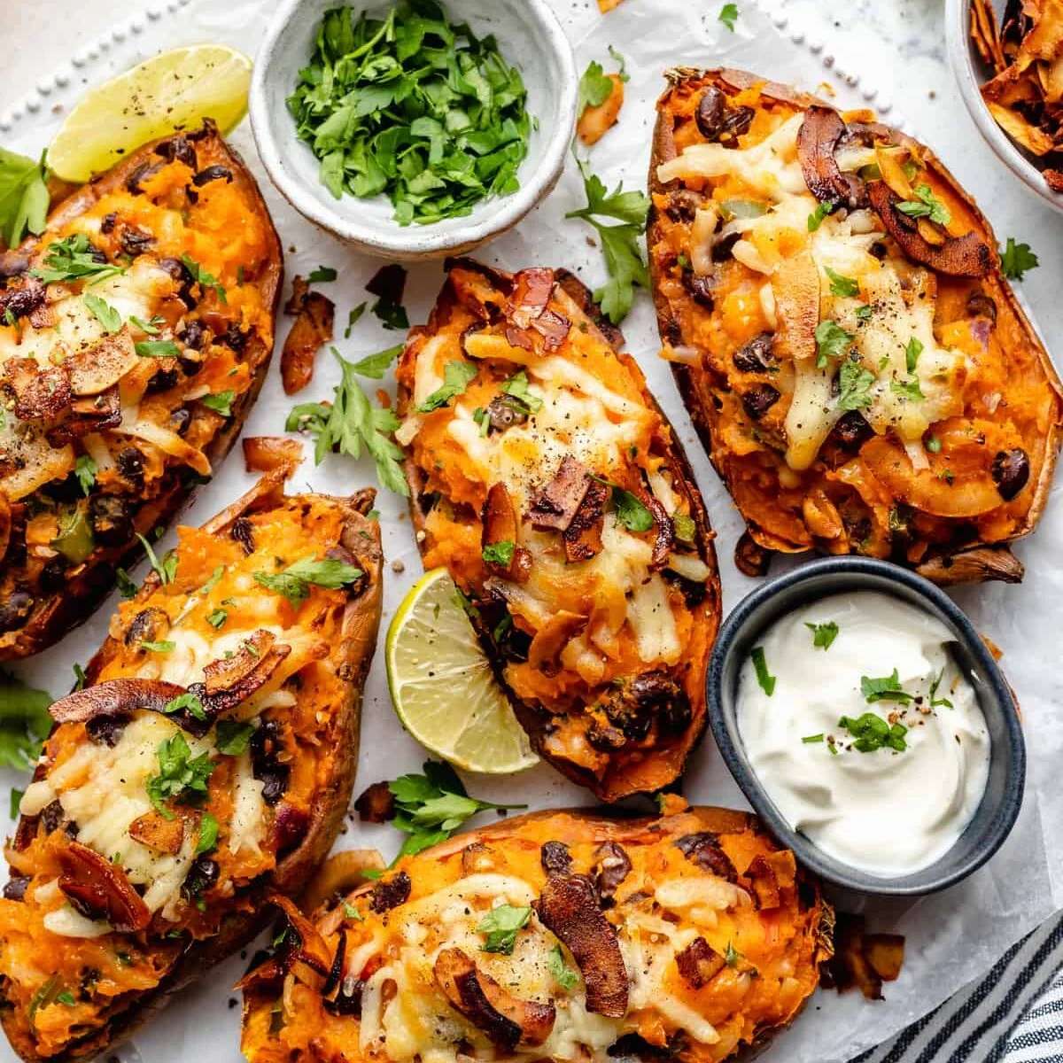 Loaded Sweet Potato Skins - online puzzle