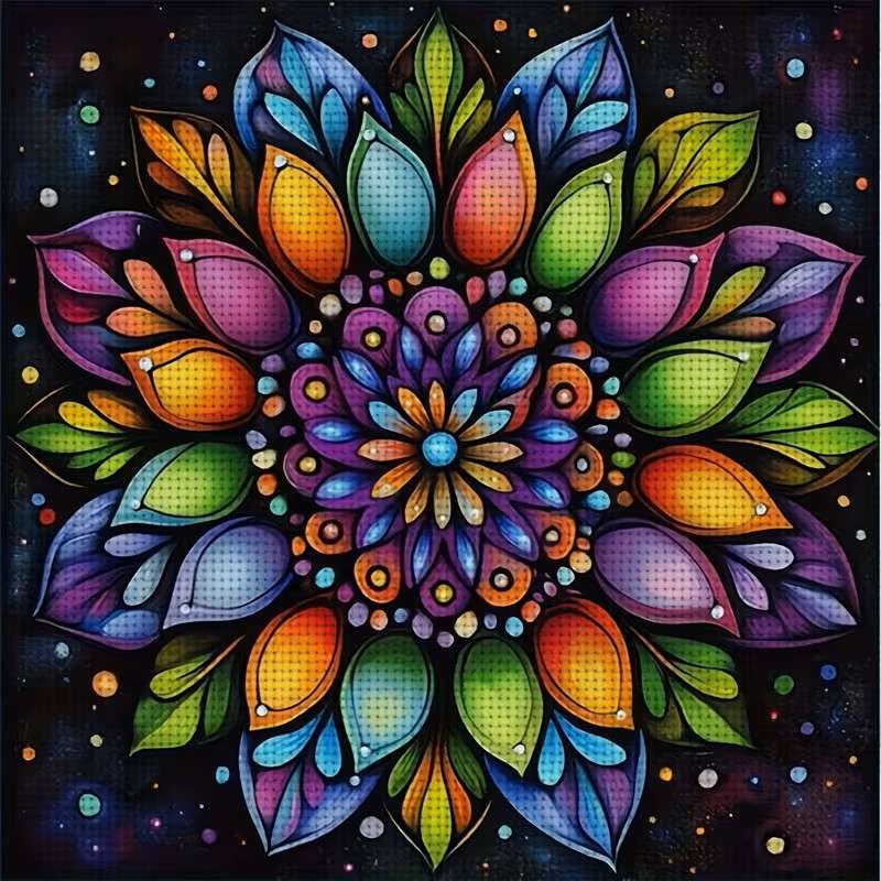barevný vzor mandaly - online puzzle