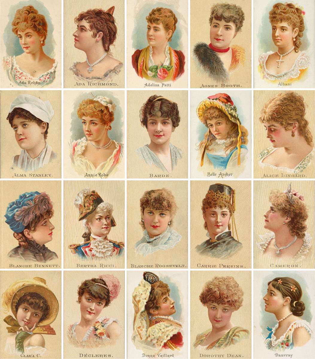 Allen + Ginter -1888- World's Beauties-1 - Online-Puzzle
