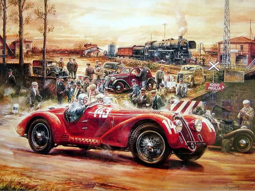 Charm of old cars - online puzzle