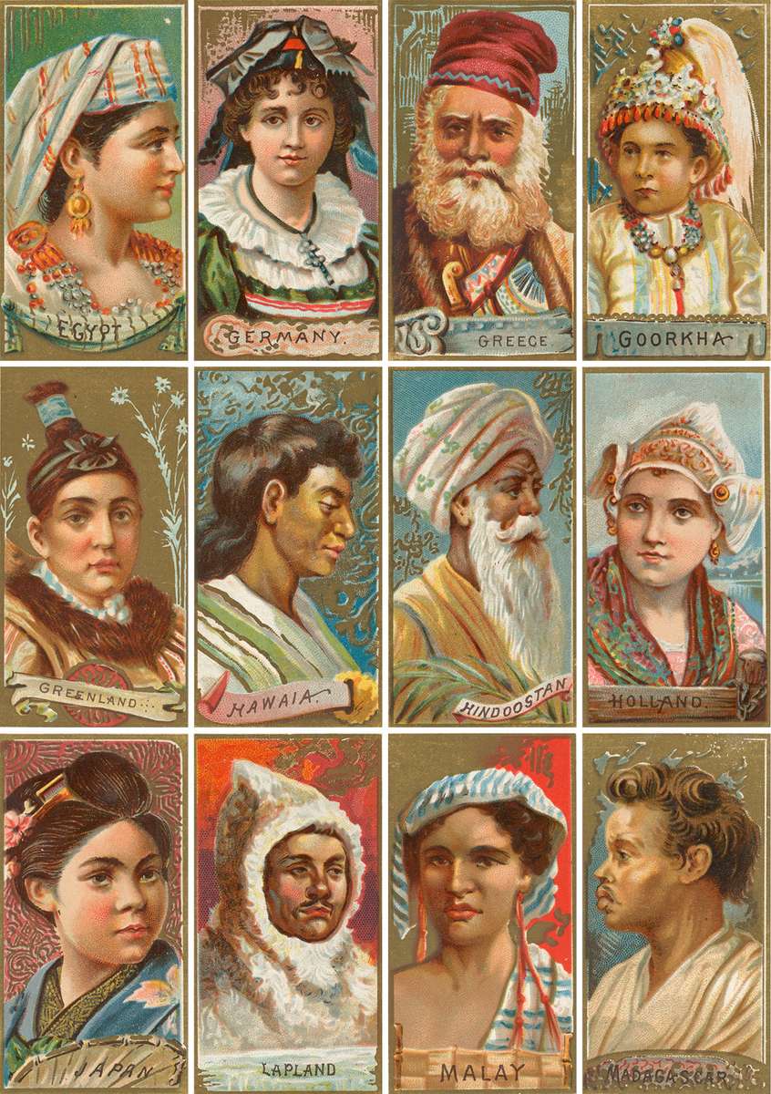 Allen + Ginter -1888- Typy narodowe-2 - puzzle online