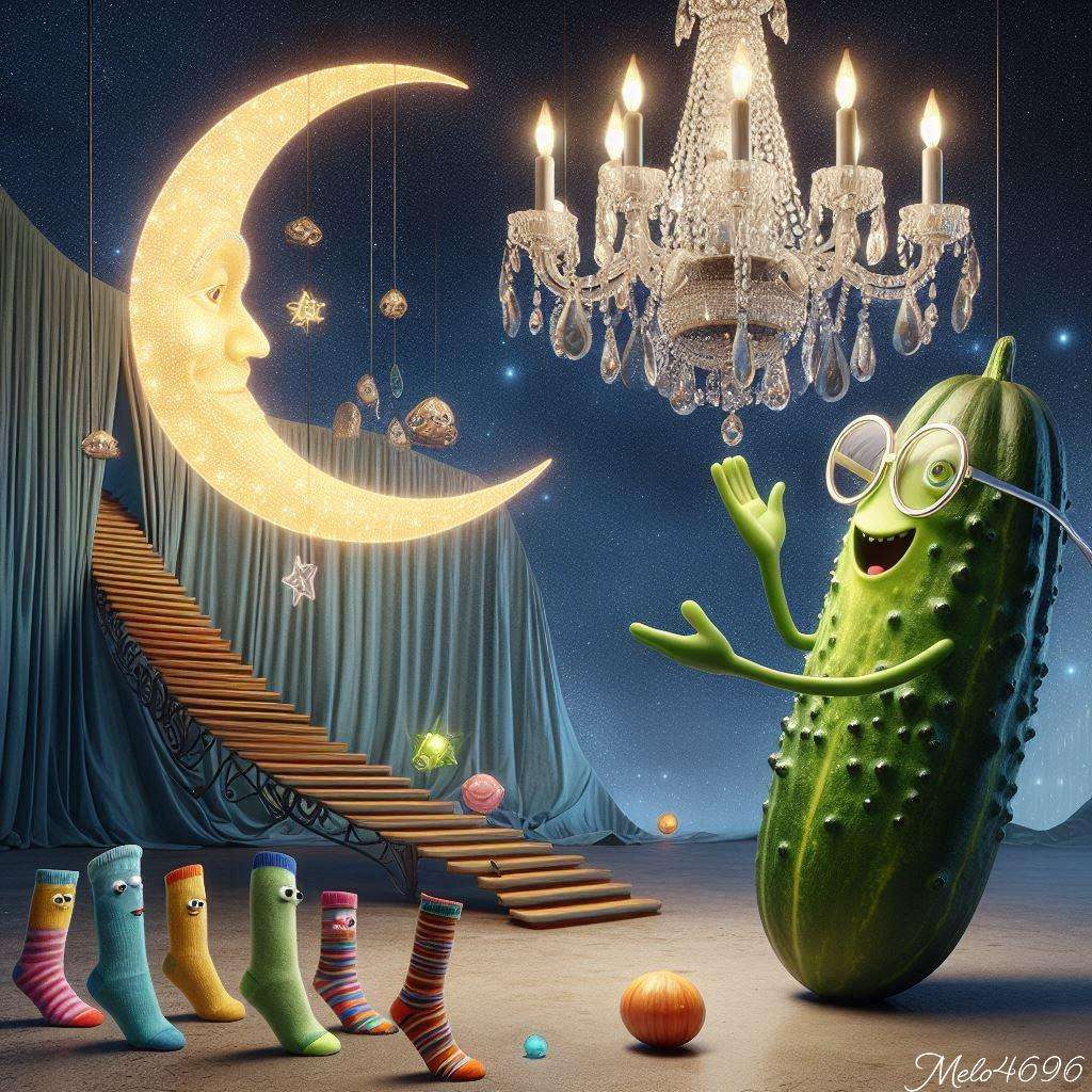The Cucumber speaks to the Moon - online puzzle