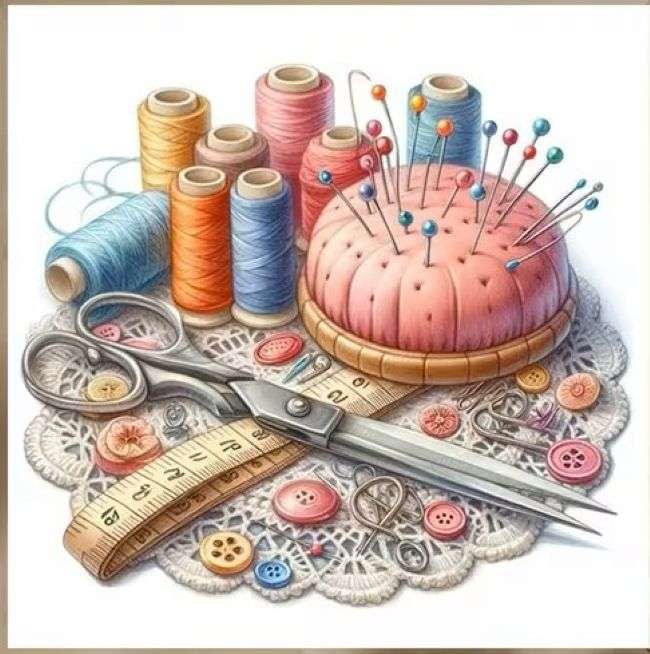 sewing supplies - online puzzle