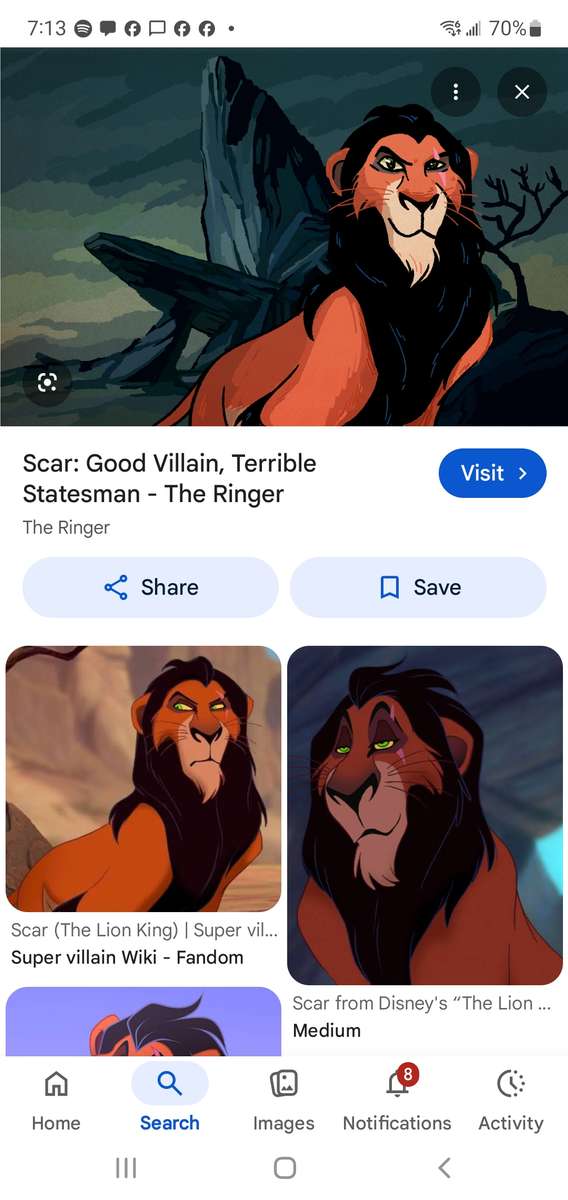 Rors scar paper - online puzzle